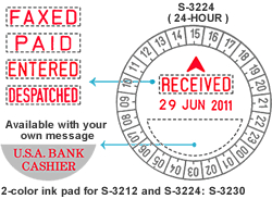 Shiny Time & Dater Stamp (24-Hour) S-3224 24小時日子印-天下文儀有限公司 ...